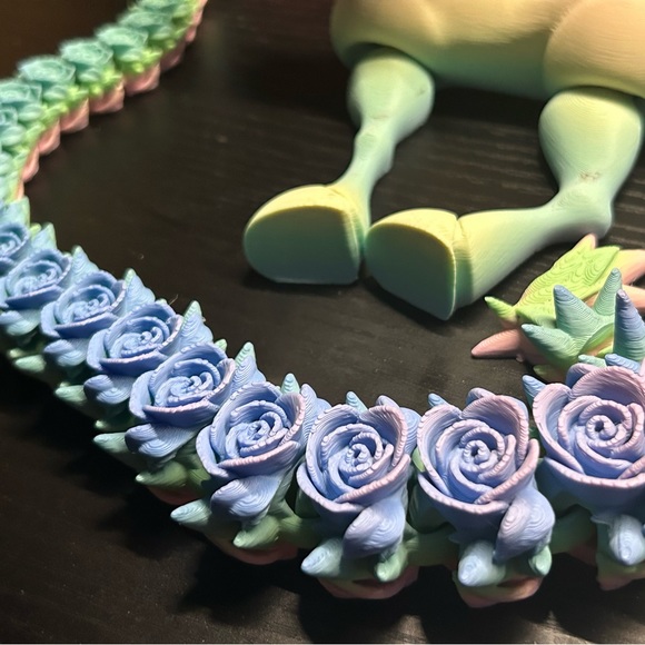 Toys | Caspian The Fully Articulated Rose Dragon 3d Print | Poshmark
